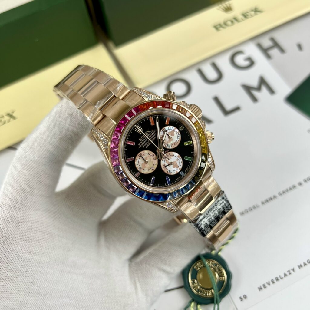 Đồng hồ Rolex Daytona Rainbow Replica 1:1 máy Thụy sỹ TW Factory 40mm ...